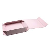 China Custom Luxury White Black Pink Magnet Flap Clothing Paper Box Foldable Magnetic Closure Gift Box for sale