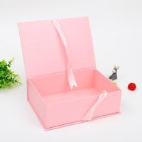China Cardboard Magnetic Gift Packaging Paper Box With Ribbon for Your Specific Request for sale