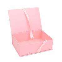 China Cardboard Magnetic Gift Packaging Paper Box With Ribbon for Your Specific Request for sale