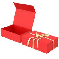 China Gift Packaging Paper Box With Magnetic Lid Custom Print Folding Thick Magnetic Flip Close for sale