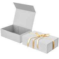 China Gift Packaging Paper Box With Magnetic Lid Custom Print Folding Thick Magnetic Flip Close for sale