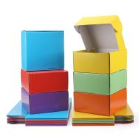 China Gravnre Printing Customized Square Airplane Paper Box for Recycle Shipping Gift Packaging for sale