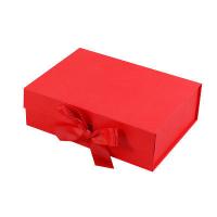 China Others Custom Printed Cardboard Rigid Hardbox Magnet Lid Paper Box Packaging With Ribbon for sale