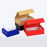 China Gravnre Printing Custom Luxury Foldable Cardboard Paper Magnetic Folding Black Color Gift Packaging Paper Box for sale