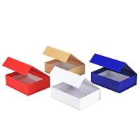 China Gravnre Printing Custom Luxury Foldable Cardboard Paper Magnetic Folding Black Color Gift Packaging Paper Box for sale