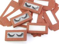 China Custom Logo Cosmetic Eyelash Packaging Cardboard Paper Box For Eyelash With Materials for sale