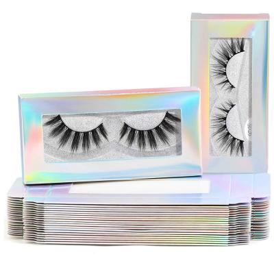 China Wenzhou Custom Print Logo Makeup Eyelash Paper Packaging Box with Window Custom Order for sale