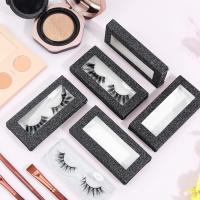 China Wenzhou Custom Print Logo Makeup Eyelash Paper Packaging Box with Window Custom Order for sale