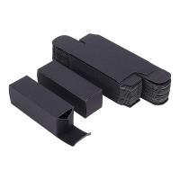 China Recyclable and Eco-Friendly Black Paper Lipstick Cosmetic Perfume Kraft Cardboard Box for sale