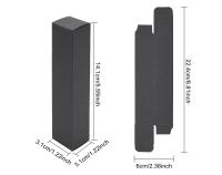 China Recyclable and Eco-Friendly Black Paper Lipstick Cosmetic Perfume Kraft Cardboard Box for sale