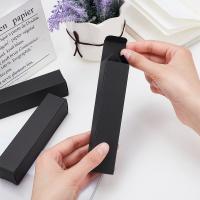 China Recyclable and Eco-Friendly Black Paper Lipstick Cosmetic Perfume Kraft Cardboard Box for sale