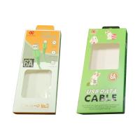 China OEM ODM Custom Mobile Phone Box Charger Data Cable Package Cardboard Paper Box for sale