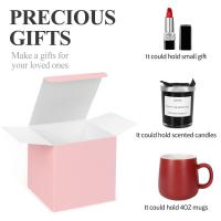 China Food Custom Foldable Kraft Paper Wedding Thank You Gift Box with Glossy Lamination for sale