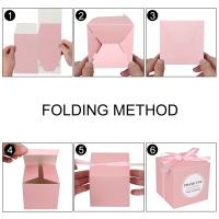 China Food Custom Foldable Kraft Paper Wedding Thank You Gift Box with Glossy Lamination for sale