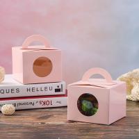 China Recycled Materials Custom Luxury Cake Candy Chocolate Packaging Paper Box With Window for sale