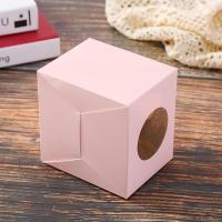 China Recycled Materials Custom Luxury Cake Candy Chocolate Packaging Paper Box With Window for sale
