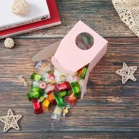 China Recycled Materials Custom Luxury Cake Candy Chocolate Packaging Paper Box With Window for sale