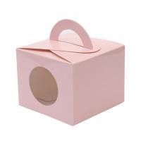 China Recycled Materials Custom Luxury Cake Candy Chocolate Packaging Paper Box With Window for sale