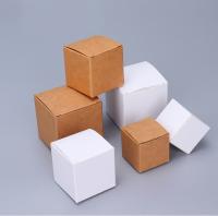 China Biodegradable Brown White Folding Storage Packaging Rigid Kraft Paper Box with Custom Logo for sale