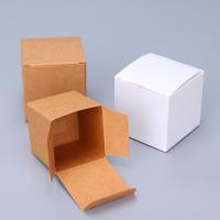 China Biodegradable Brown White Folding Storage Packaging Rigid Kraft Paper Box with Custom Logo for sale