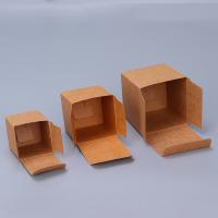 China Biodegradable Brown White Folding Storage Packaging Rigid Kraft Paper Box with Custom Logo for sale