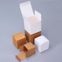 China Biodegradable Brown White Folding Storage Packaging Rigid Kraft Paper Box with Custom Logo for sale