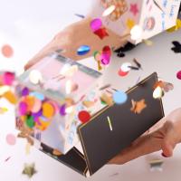 China DIY Birthday Christmas Valentine Surprise Bounce Gift Paper Box with Customized Print for sale