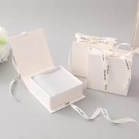 China NECKLACES Custom Made Closure Lid Eco Cardboard Foldable Small Jewelry Gift Paper Box With Ribbon for sale