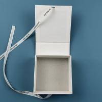 China NECKLACES Custom Made Closure Lid Eco Cardboard Foldable Small Jewelry Gift Paper Box With Ribbon for sale