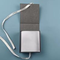 China NECKLACES Custom Made Closure Lid Eco Cardboard Foldable Small Jewelry Gift Paper Box With Ribbon for sale