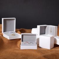 China NECKLACES Custom Made Closure Lid Eco Cardboard Foldable Small Jewelry Gift Paper Box With Ribbon for sale