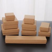 China Customized Size Custom Necklace Bracelet Ring Earring Kraft Paper Box for BRACELETS for sale