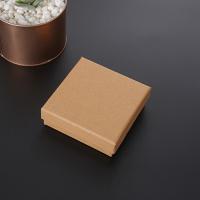 China Customized Size Custom Necklace Bracelet Ring Earring Kraft Paper Box for BRACELETS for sale