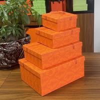 China Business Promotion Square Custom Size Folding Paper Gift Box with Paperboard Material for sale