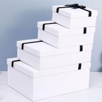 China Business Promotion Square Custom Size Folding Paper Gift Box with Paperboard Material for sale