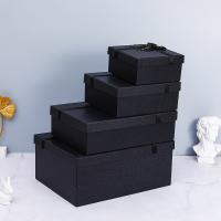 China Business Promotion Square Custom Size Folding Paper Gift Box with Paperboard Material for sale