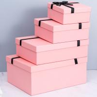 China Business Promotion Square Custom Size Folding Paper Gift Box with Paperboard Material for sale
