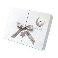 China Custom Order Accepted Luxury Flip Top Cardboard Paper Boxes Gift Box With Ribbon Bow for sale