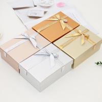 China Custom Printed Birthday Gift Box with Bow Ribbon L*W*H cm According to Your Request for sale