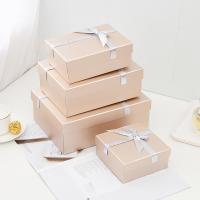 China Custom Printed Birthday Gift Box with Bow Ribbon L*W*H cm According to Your Request for sale