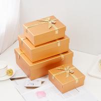 China Custom Printed Birthday Gift Box with Bow Ribbon L*W*H cm According to Your Request for sale