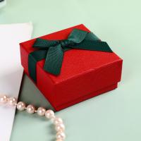 China Square Recycled Materials Jewelry Packaging Paper Boxes for Luxury Rings and Earrings for sale