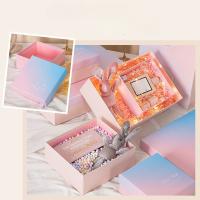 China Colorful Custom Logo Cosmetic Makeup Perfume Packaging Square Kraft Paper Gift Box for sale