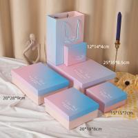 China Colorful Custom Logo Cosmetic Makeup Perfume Packaging Square Kraft Paper Gift Box for sale