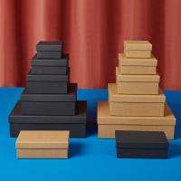 China Custom Logo Oem Golden Square Stickers Blank Cardboard Kraft Gift Packaging Paper Boxes for sale