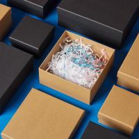 China Custom Logo Oem Golden Square Stickers Blank Cardboard Kraft Gift Packaging Paper Boxes for sale