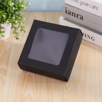 China Eco Friendly Recycled Kraft Paper Sugar Chocolate Gift Packaging Boxes With Window Custom Cutout for sale