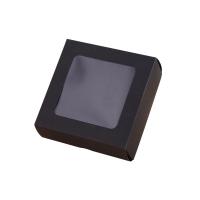 China Eco Friendly Recycled Kraft Paper Sugar Chocolate Gift Packaging Boxes With Window Custom Cutout for sale