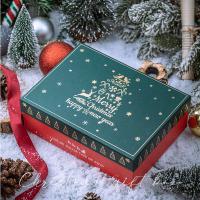 China Custom Design Logo Christmas House Gift Kraft Paper Box With Lid with Gravnre Printing for sale