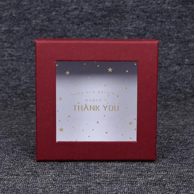 China Custom Wedding Favors Thank You Gift Box With Window L*W*H cm Tailored to Your Needs for sale